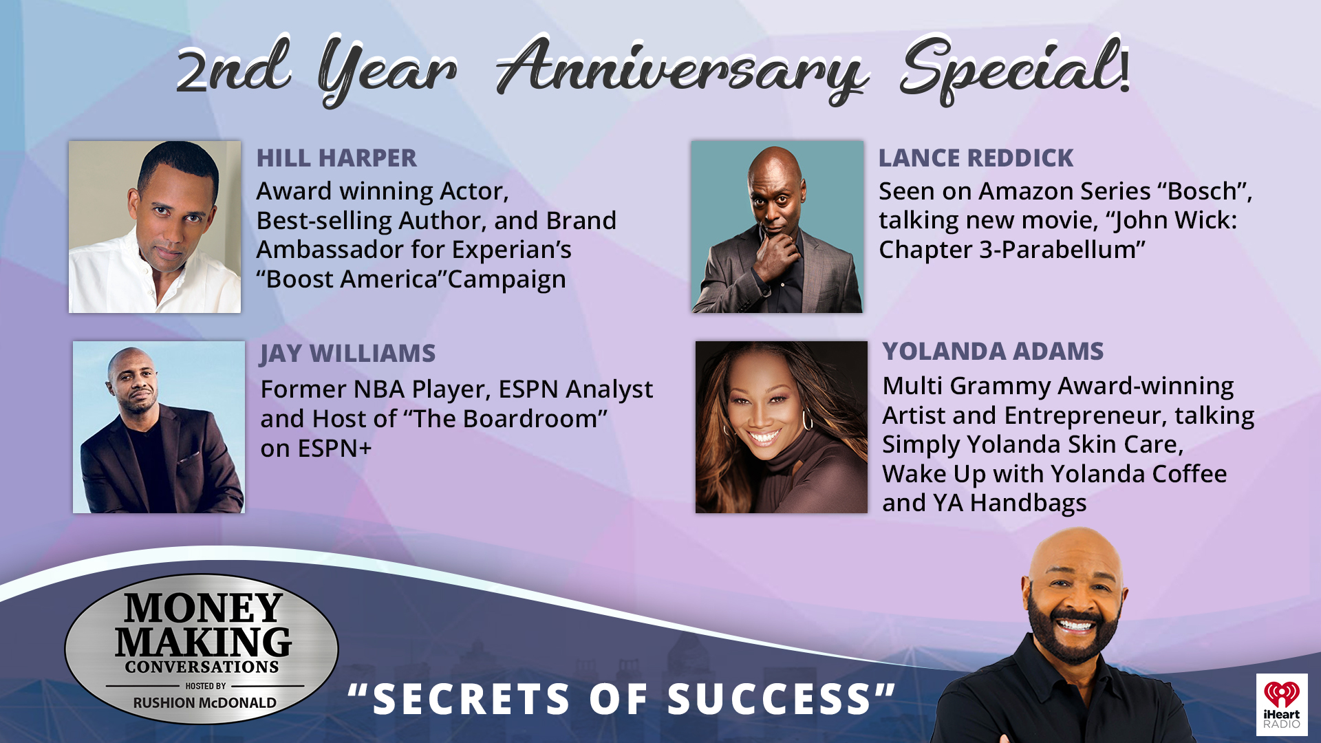 Money Making Conversations: Hill Harper, Jay Williams, Lance Reddick ...