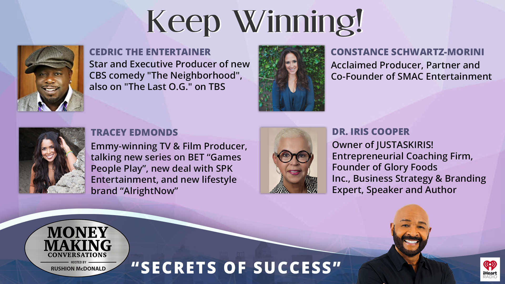 Money Making Conversations: Cedric the Entertainer, Constance Schwartz ...