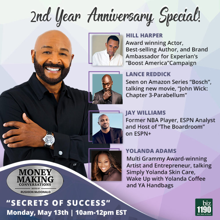 Money Making Conversations: Hill Harper, Jay Williams, Lance Reddick ...