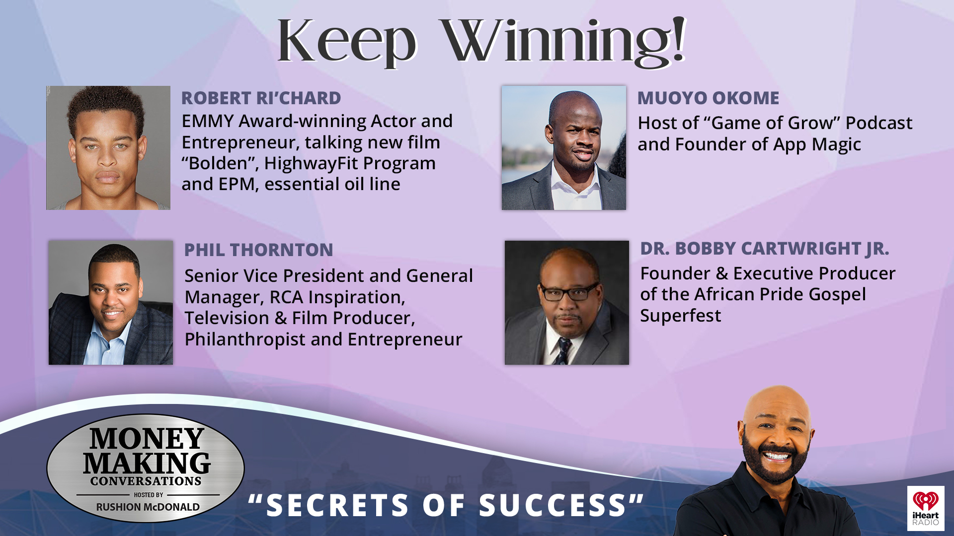 Money Making Conversations: Robert Ri’Chard, Phil Thornton, Muoyo Okome ...
