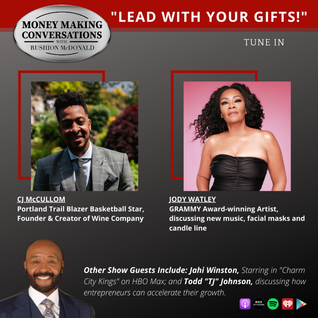 CJ McCollum, Jody Watley, Jahi Winston & Todd "TJ" Johnson - Money ...