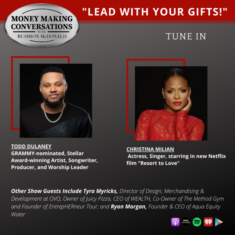 Gospel artist Todd Dulaney, actress Christina Milian, designer Tyra ...